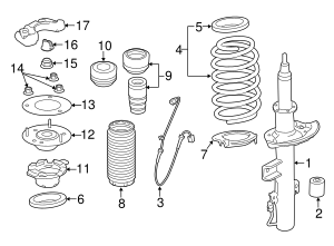 2012-2019 Land Rover Range Rover Evoque Strut LR044681 | Express Land ...