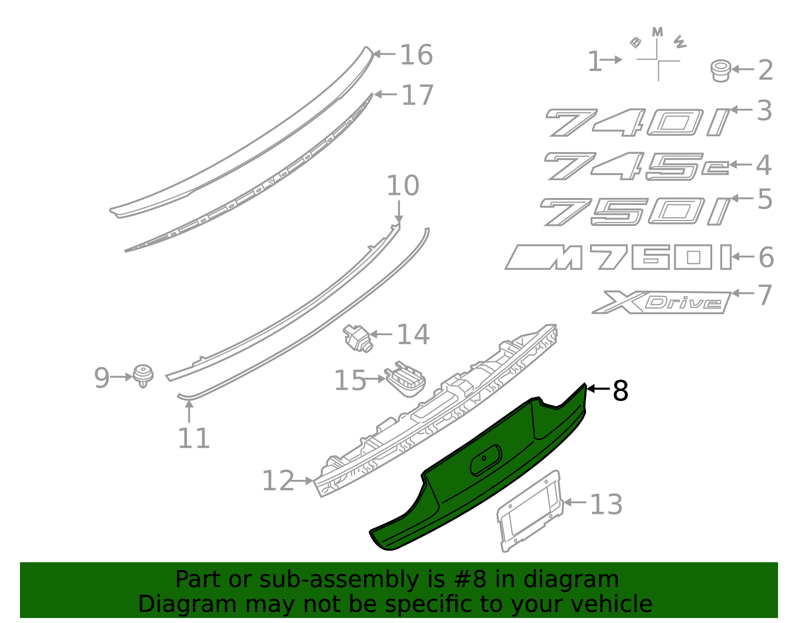 51-24-8-491-772 - 2020-2022 BMW - Finish Panel | BMWPartsHub