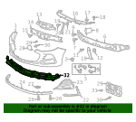 2019 Chevrolet Cruze Front Bumper Fascia Lower Molding 42550374 | GM ...