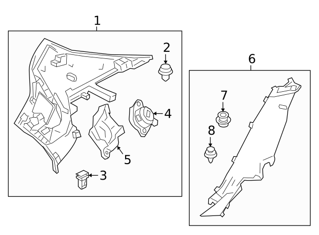 2019 Mazda 3 Lock Pillar Trim BCKN-68-760-02 | TascaParts.com