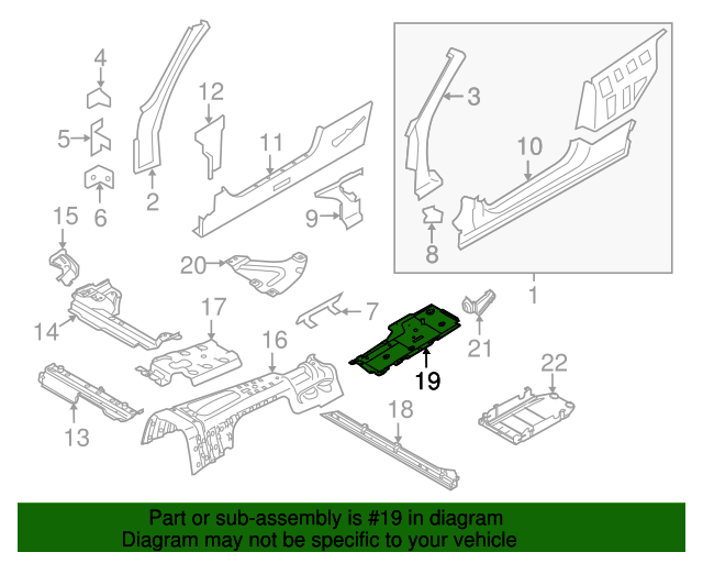 Genuine BMW 51-75-7-065-910 | Under-Body Shield | FREE Shipping on Most ...