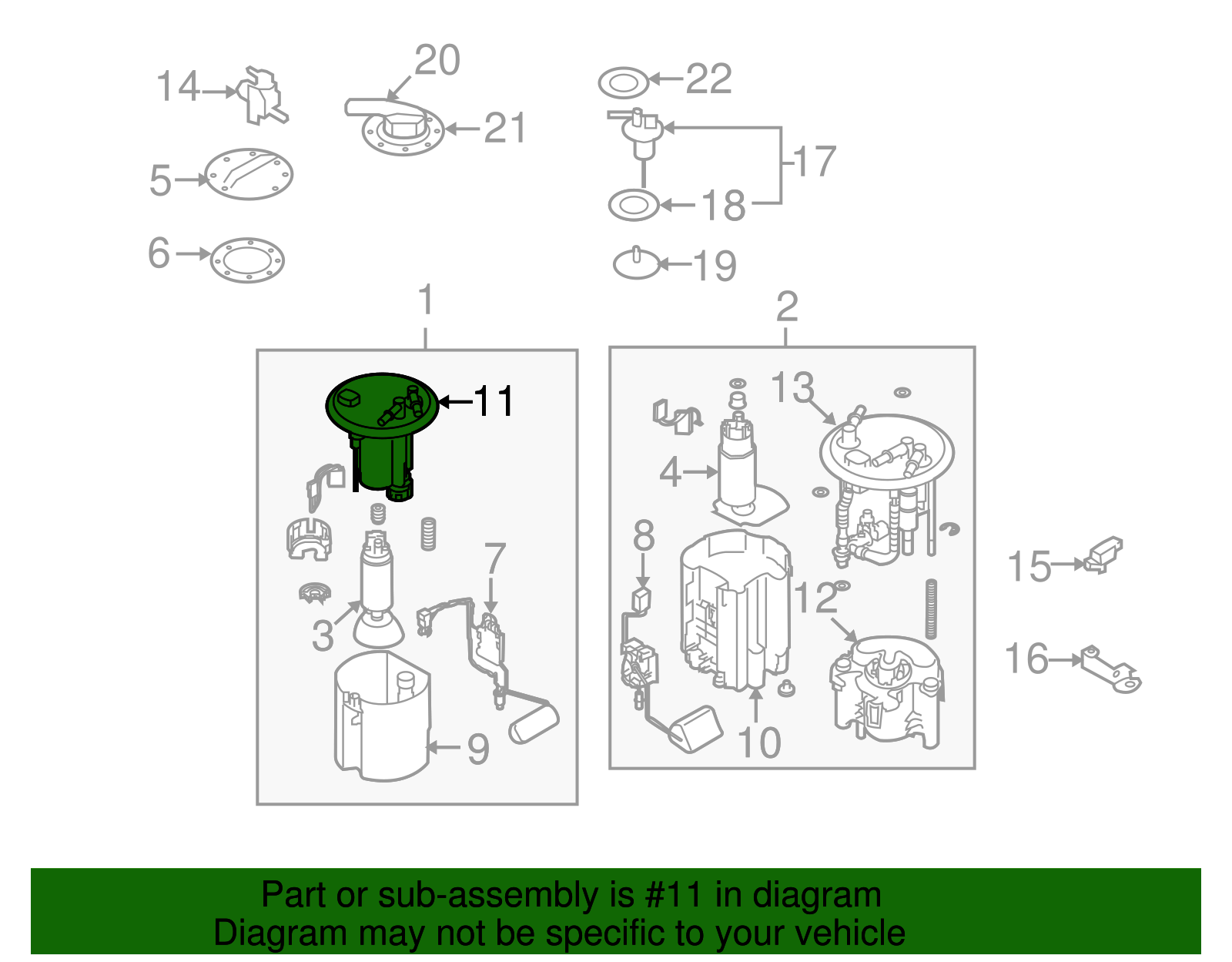 42072AJ060 - 2008-2017 Subaru - Fuel Filter | OEM Subaru Parts Center