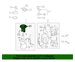 2008-2017 Subaru Fuel Filter 42072AJ060 | Subaru Parts Store