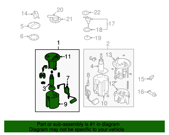 Pump Assembly 42021SC031 | OEM Parts Online