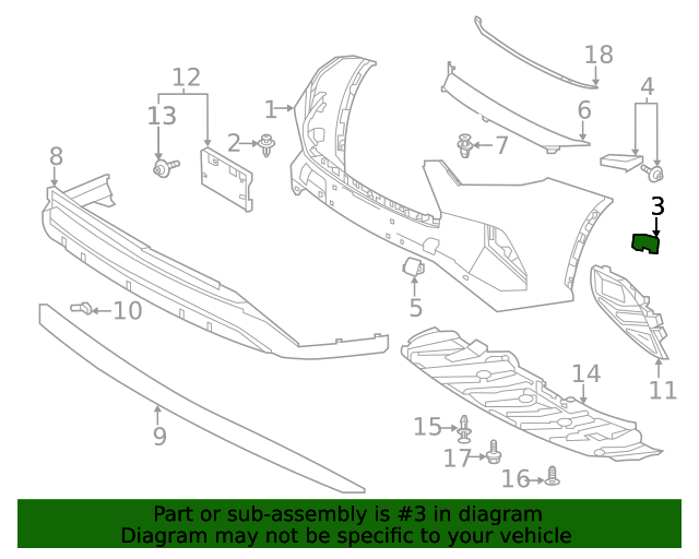 89348-50050 - Bumper Cover Fastener - 2020-2021 Toyota Highlander | OEM ...