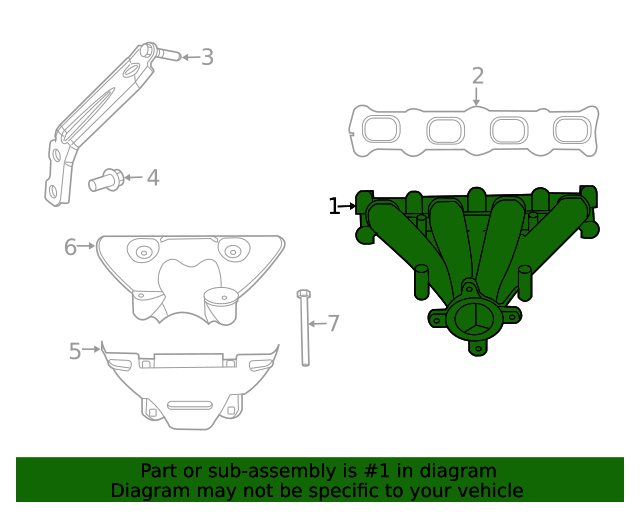 2007-2020 Mopar Exhaust Manifold 04693321AD | Mopar Parts Canada
