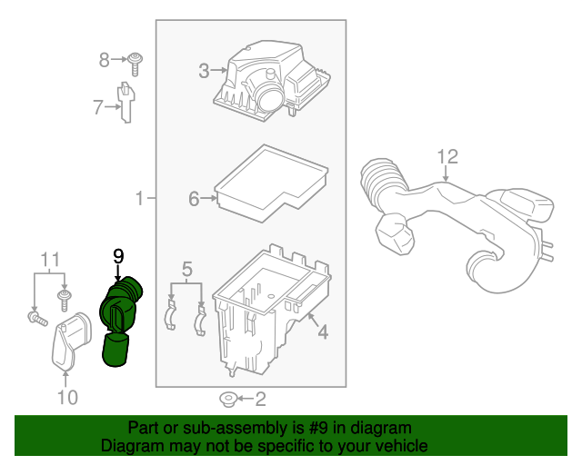2015-2020 Ford Air Inlet CK4Z-9C675-A | QuirkParts
