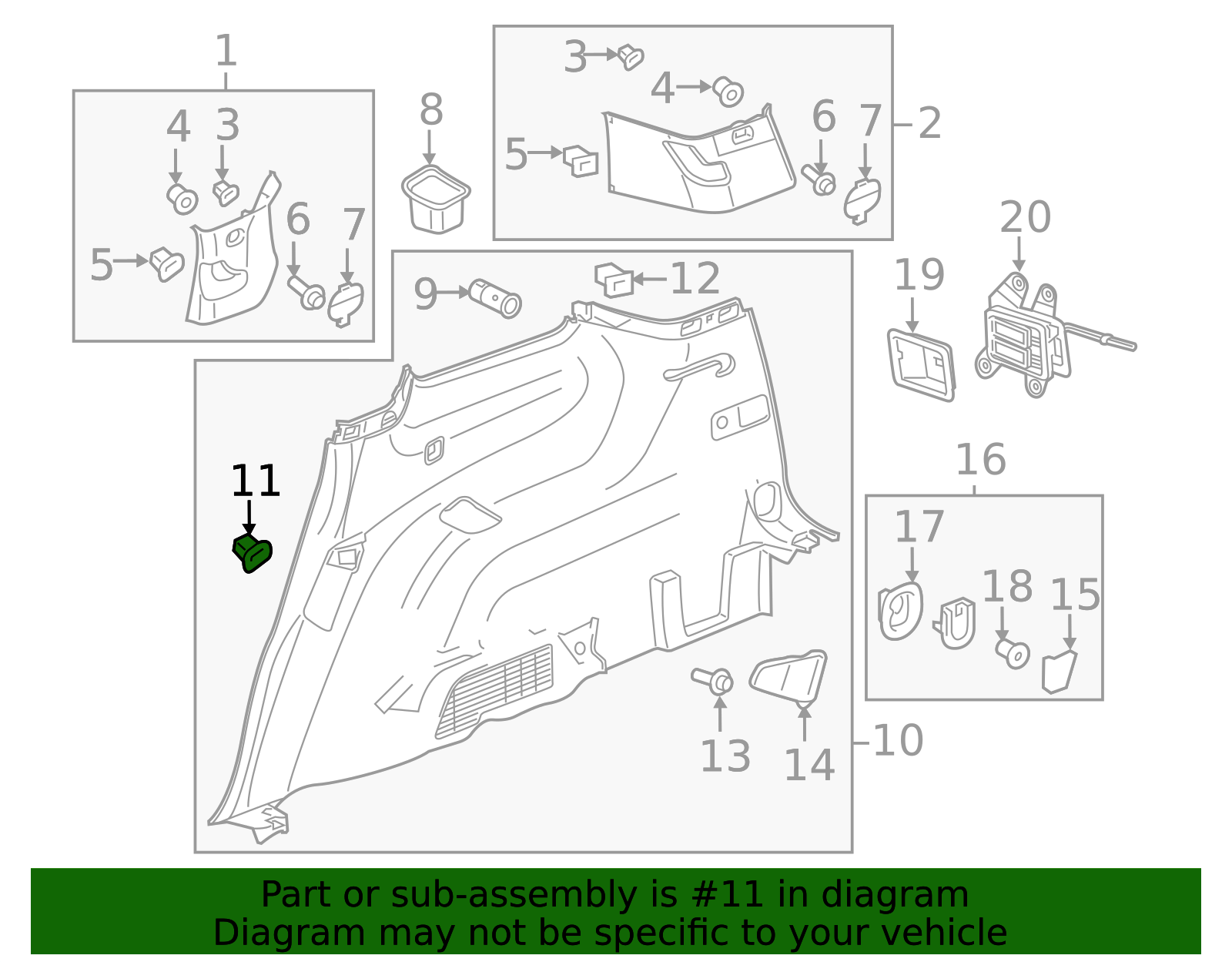 2013-2025 GM Multi-Purpose Retainer 11610769 | GM Parts Center