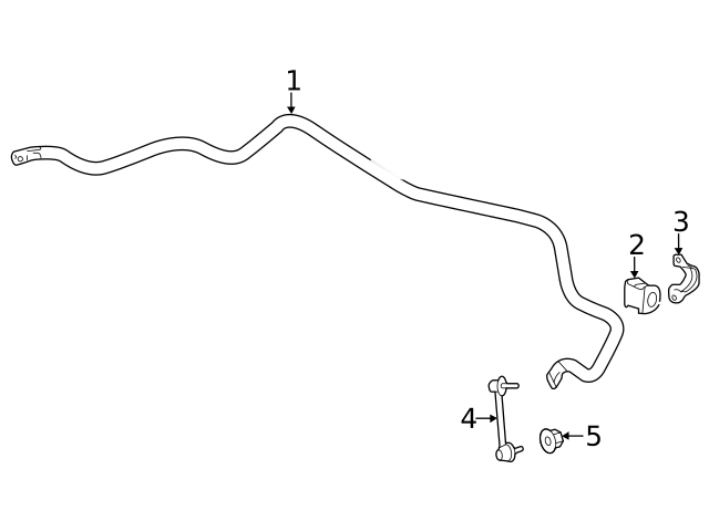 52300-TGT-A02 - Stabilizer Bar 2019-2022 Honda Passport | Honda Parts ...