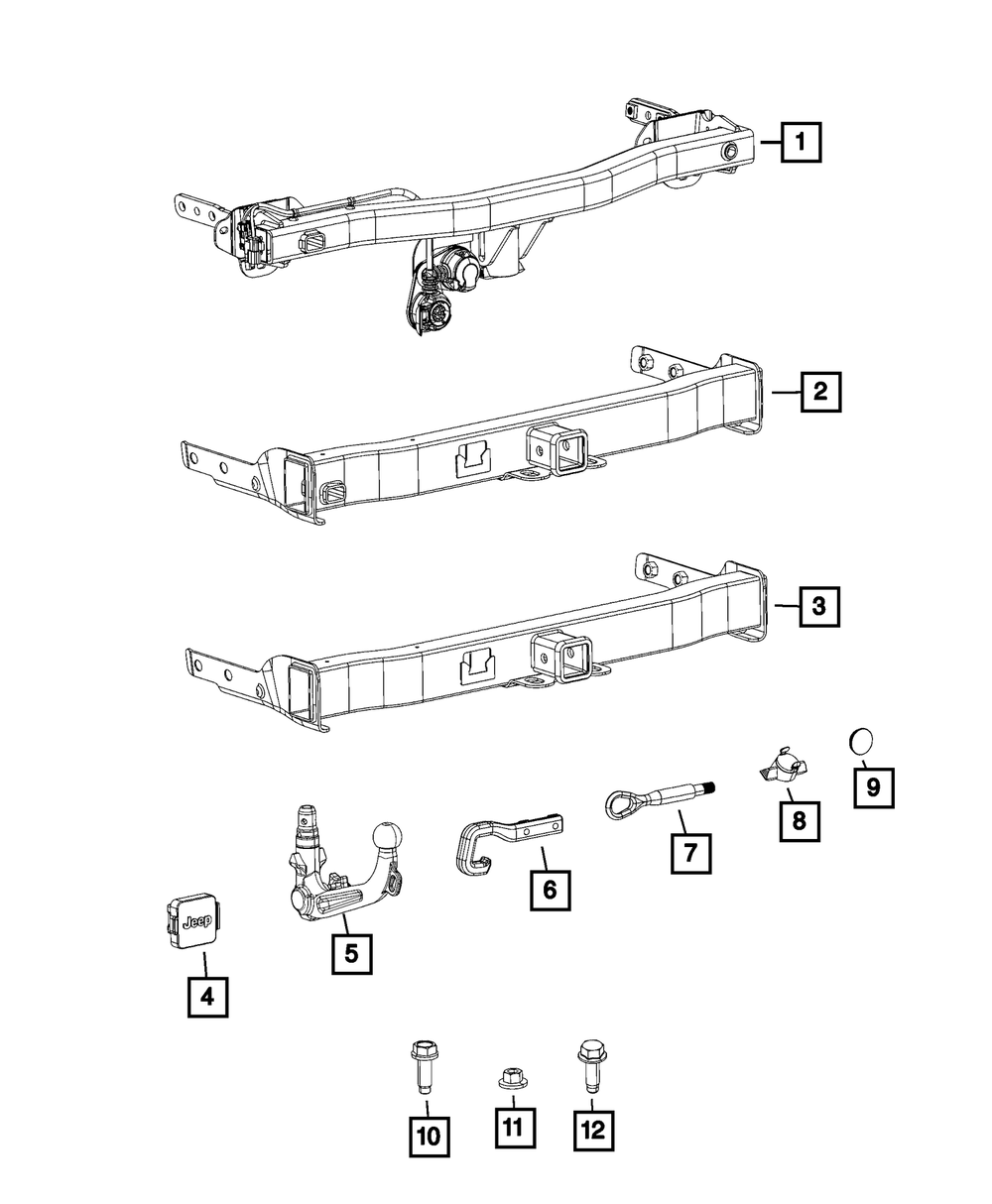 2017-2024 Jeep Compass Hitch 82214659AD | OEM Parts Online