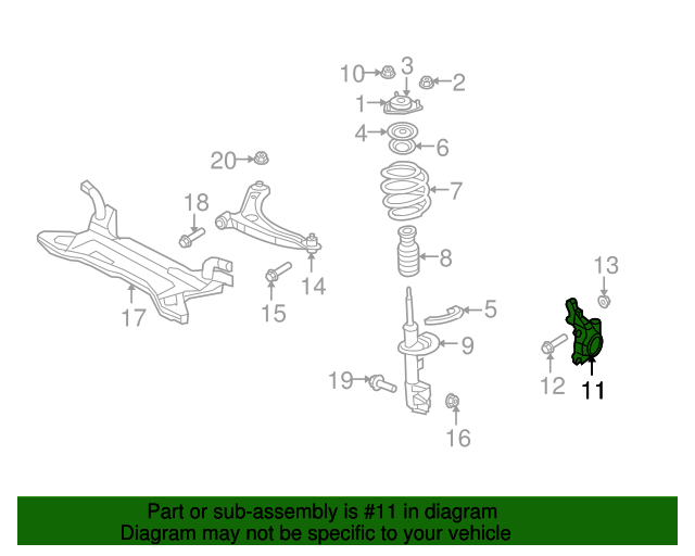 2007-2017 Mopar Knuckle 68088498AD | Mopar Parts Canada