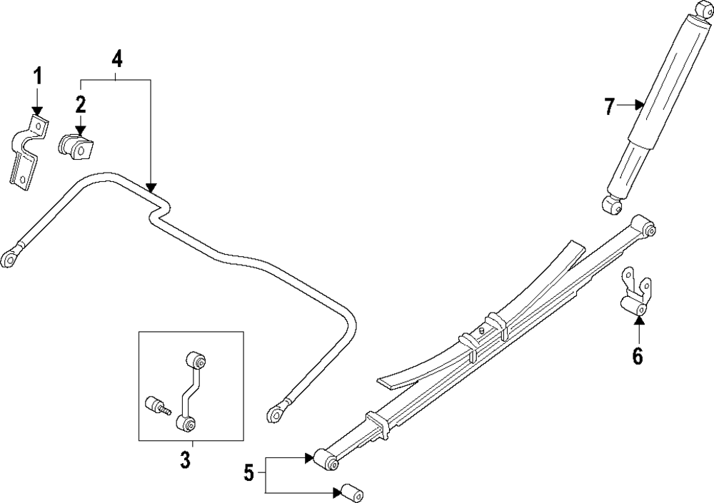 2023-2024 Ford F-350 Super Duty Leaf Spring PC3Z-5560-L | Ford OEM ...