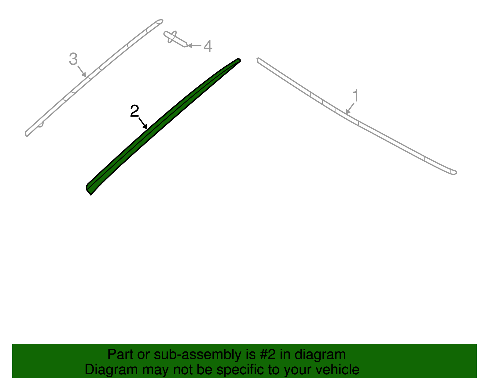 86140-C1100 - Outer Molding 2015-2019 Hyundai Sonata | Hyundai Parts Pro