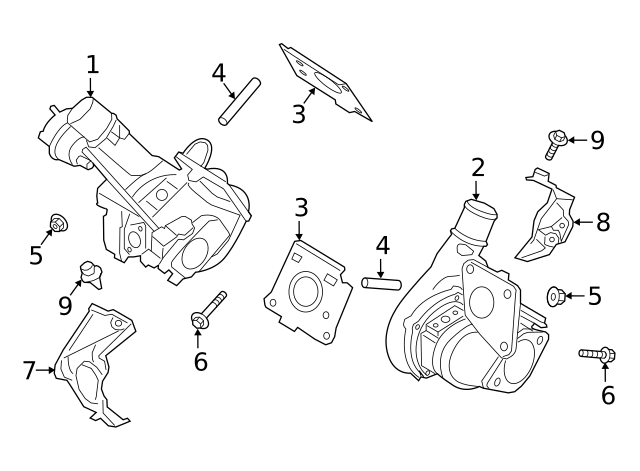 2010-2024 Ford Manifold Nut -W714870-S430 | TascaParts.com