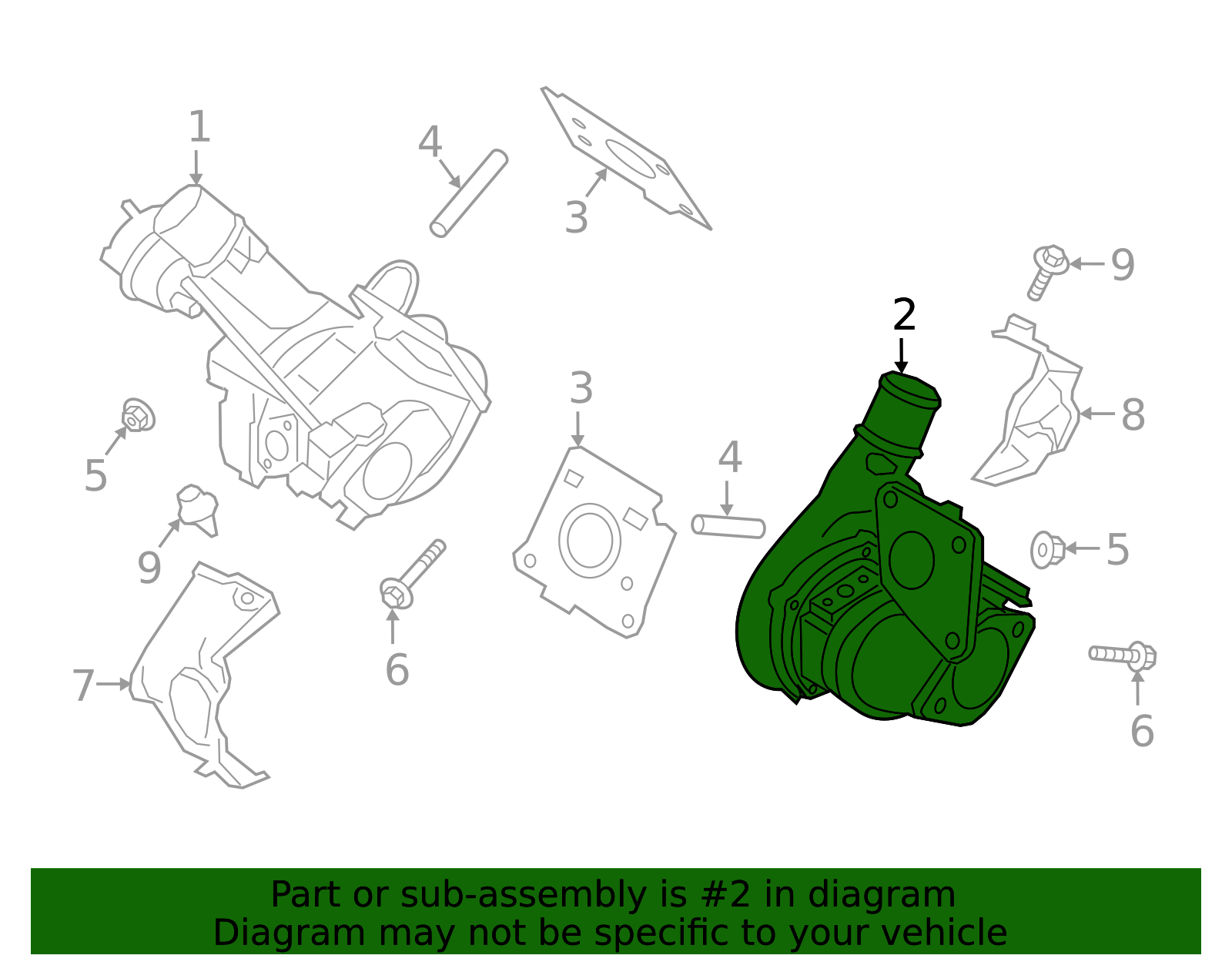 L1MZ-6K682-B - Turbocharger 2020-2025 Ford | Big 3 Auto Parts