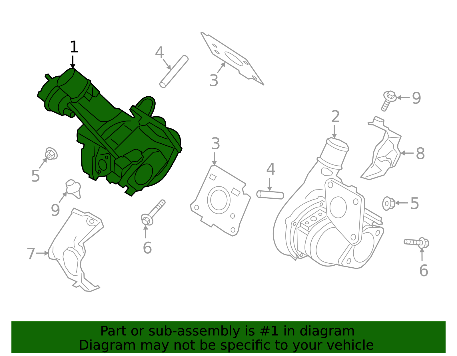 2024-2025 Ford Turbocharger PB5Z-6K682-C | Karl Kustoms OEM Parts