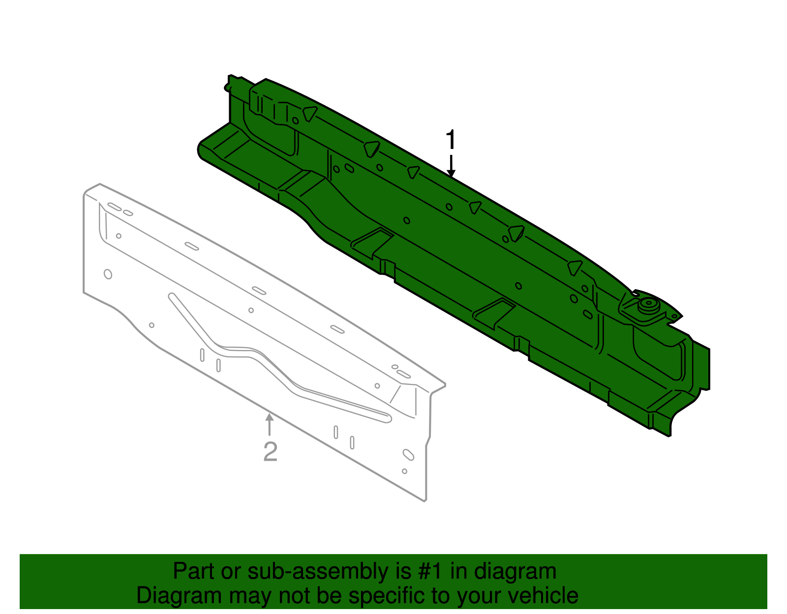 GN1Z-7440320-B - Rear Body Panel 2018-2022 Ford EcoSport | Big 3 Auto Parts