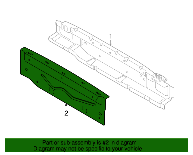 2018-2021 Ford EcoSport Reinforced Panel CN1Z-7440338-B | TascaParts.com