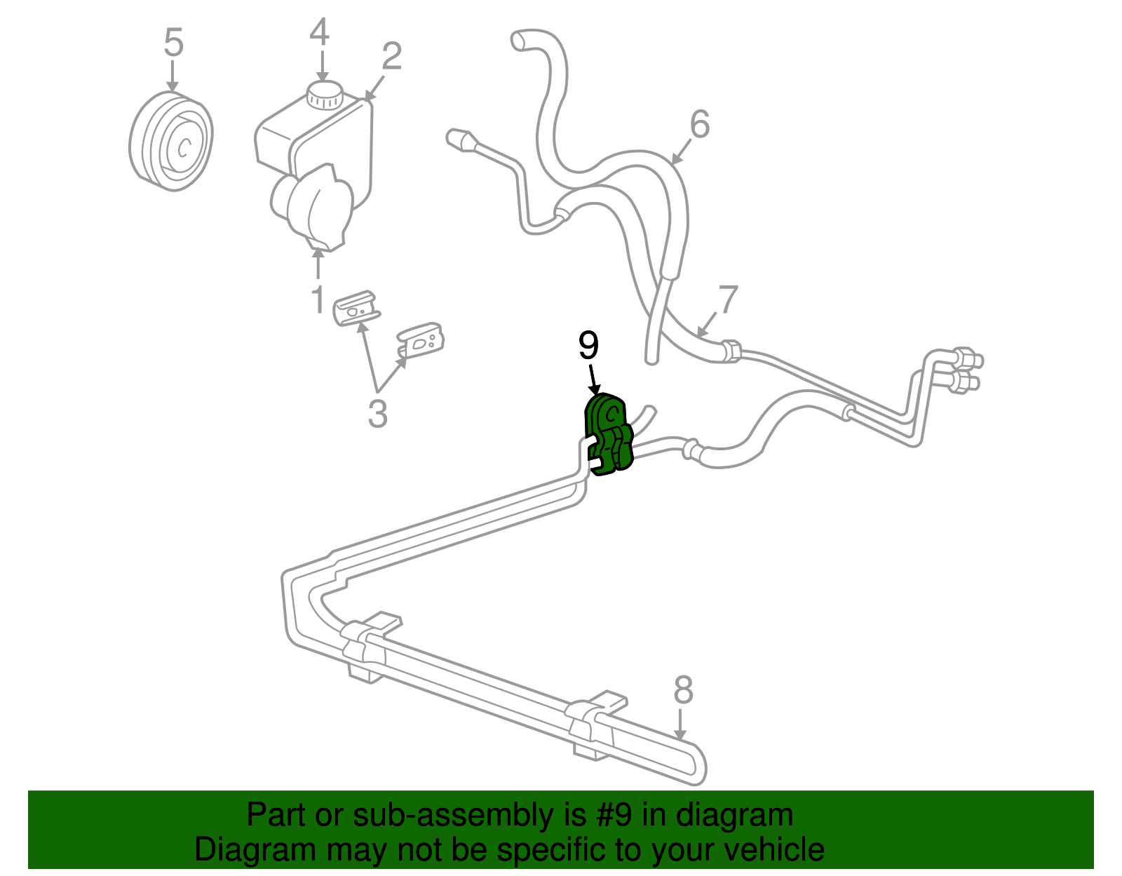 1995-2019 GM Transmission Oil Cooler Line Clip 11547778 | GM Parts Center