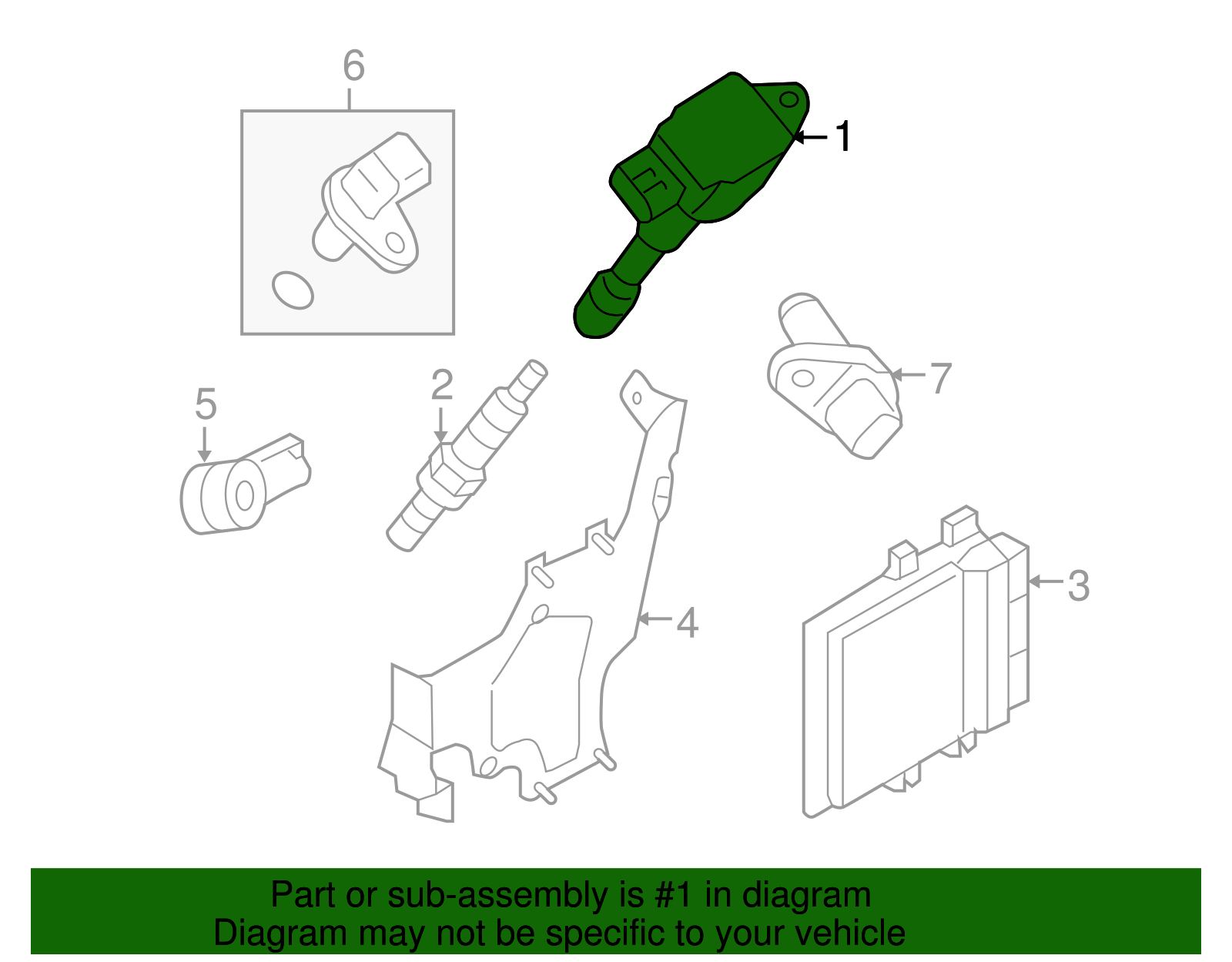 2009-2024 Nissan GT-R Ignition Coil 22448-JF00B | Dutro Nissan Parts