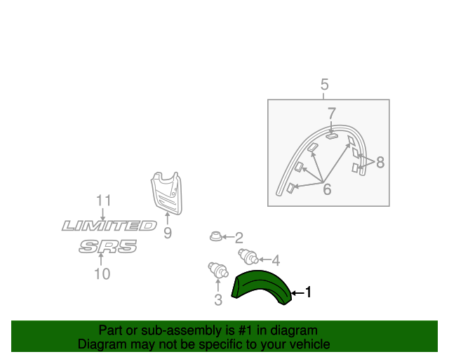 75654-0C900 - Flare 2001-2004 Toyota Sequoia | Longo Toyota Parts