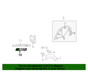 Genuine Toyota Nameplate part# 75455-0C030 for 2001-2007 Toyota Sequoia ...