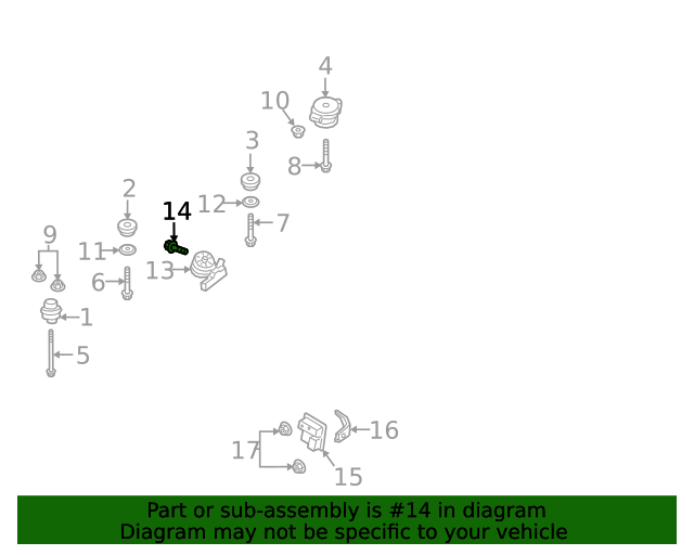 2019-2023 Mopar Damper Bolt 6104394aa | TascaParts.com