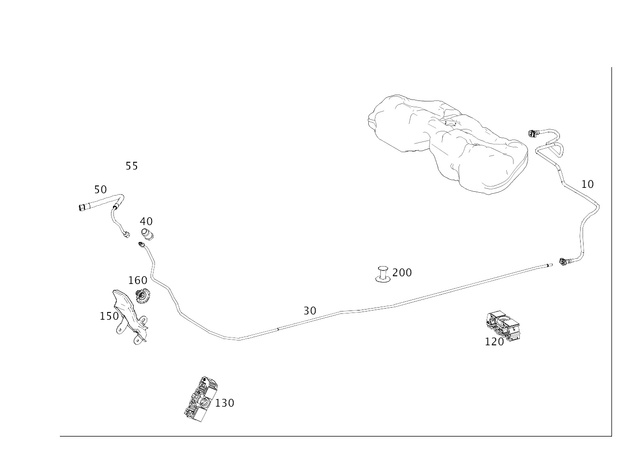 222-470-25-64 - Fuel Line 2014-2020 Mercedes-Benz | Mercedes-Benz USA Parts
