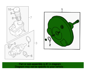 34336779682 - 1999-2006 BMW Booster Assembly (34-33-6-779-682) | BMW of ...