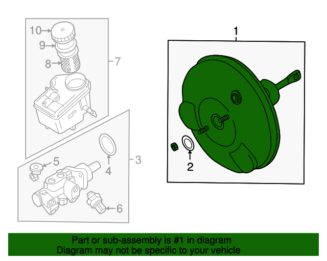 34336779682 - 1999-2006 BMW Booster Assembly (34-33-6-779-682) | BMW of ...