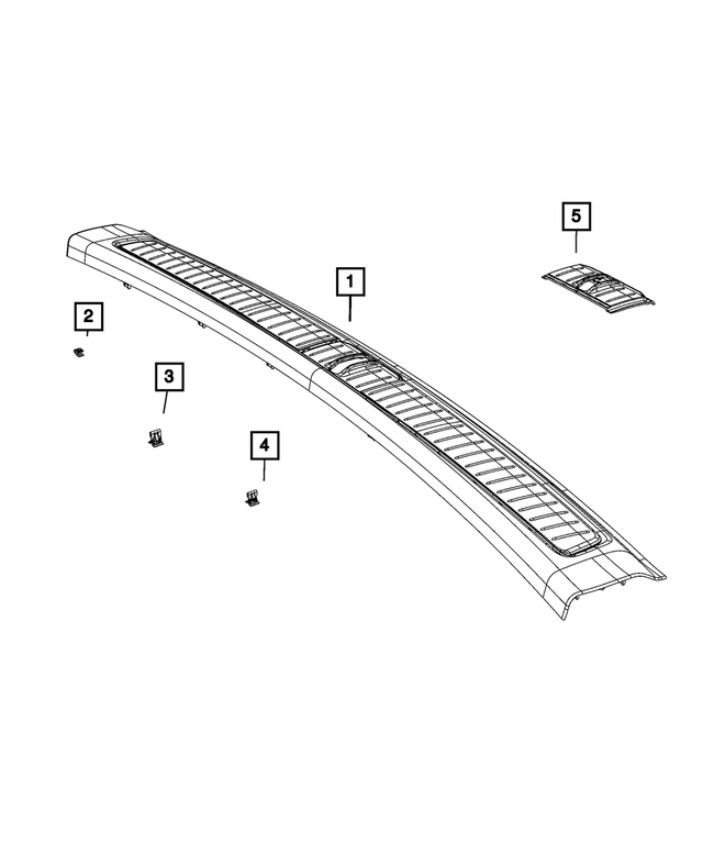 2021 Jeep Grand Cherokee L Lift-Gate Scuff Plate 6XP26TX7AE | Mopar Estores