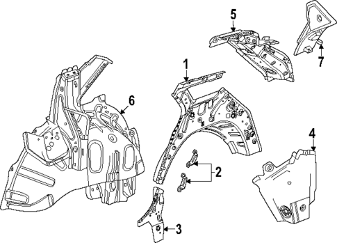 Inner Structure for 2025 Chevrolet Blazer EV | GMPartsDirect.com