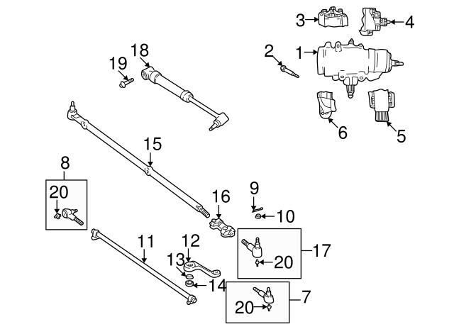 1993-2006 Jeep Steering Damper 68053860AA | TascaParts.com