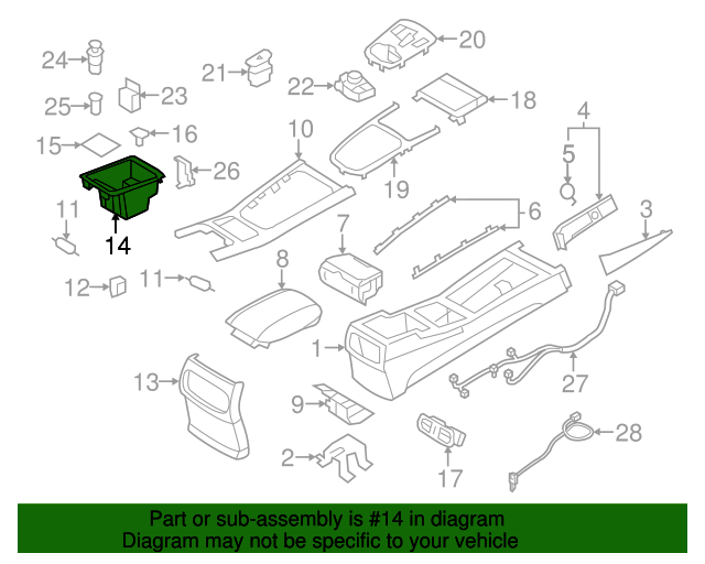 2009-2014 Hyundai Genesis Compartment Box 84691-3M100 | OEM Parts Online