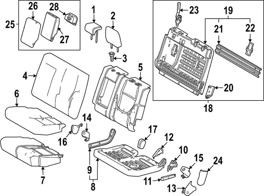 2022-2023 Toyota Tundra 2022-2023 Toyota Tundra - Seat Back Cover 71078 ...