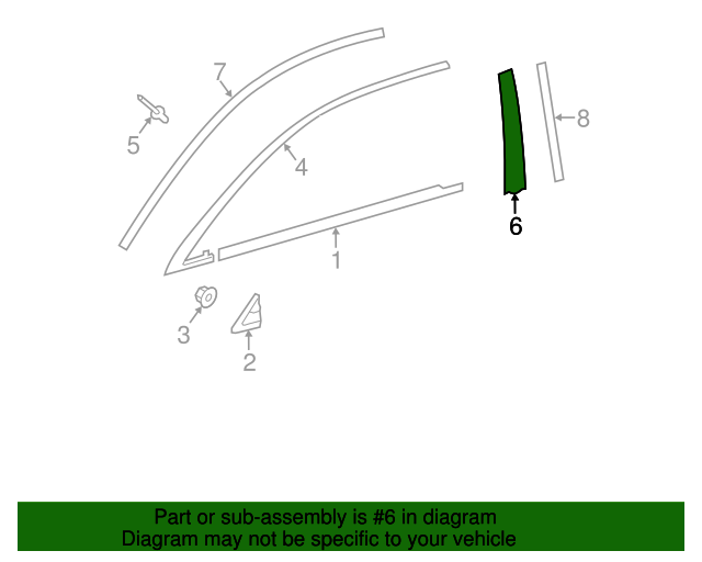 75756-33070 - Door Applique 2013-2018 Lexus | AutoNationParts.com
