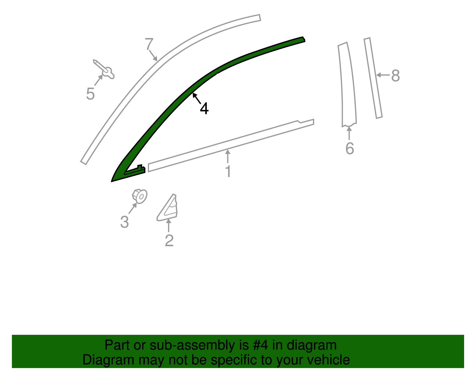 2016-2018 Lexus Upper Molding 75072-06070 | OEM Parts Online