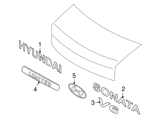2006-2017 Hyundai Emblem 86300-3A000 | OEM Parts Online