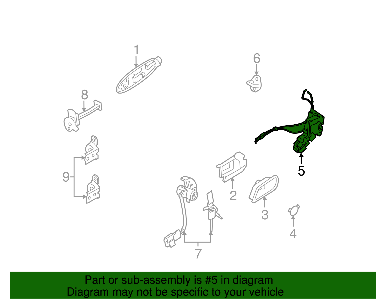 81322-1G000 - Lock Assembly 2006-2011 Kia | Kia.Parts Store