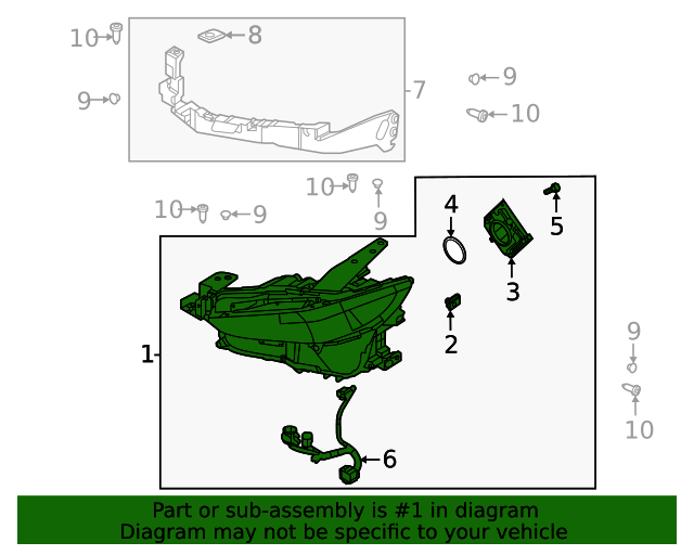 2020-2022 Mazda CX-30 Composite Headlamp DGH9-51-040A | Mazda-Parts