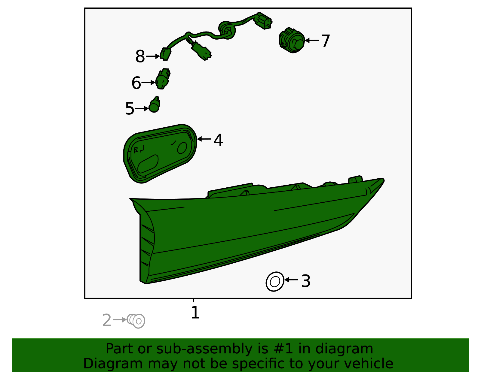 Genuine Toyota Backup Lamp Assembly part# 81590-0E180 for 2020-2023 ...