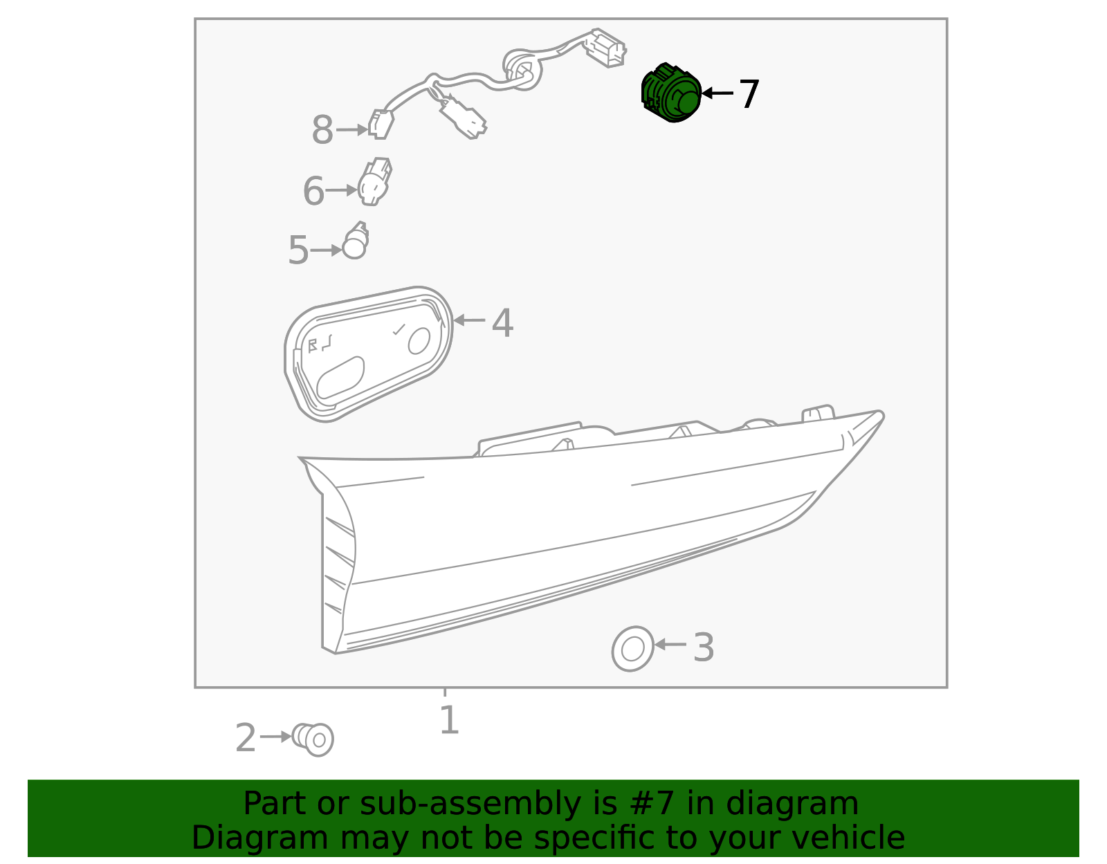 8158A-0D610 - Led Lamp 2020-2024 Toyota | Longo Toyota Parts