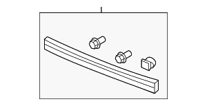 74892-SHJ-A01ZG - Molding, Rear License *NH679M* (Slate Green Metallic ...
