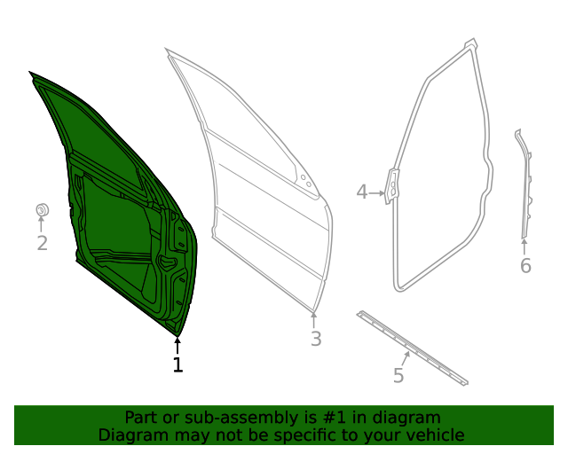 Door Shell 68144739AE | TascaParts.com