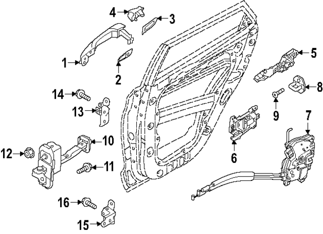 2024 Hyundai Handle, Inside 82620-BE010-LS5 | OEM Parts Online