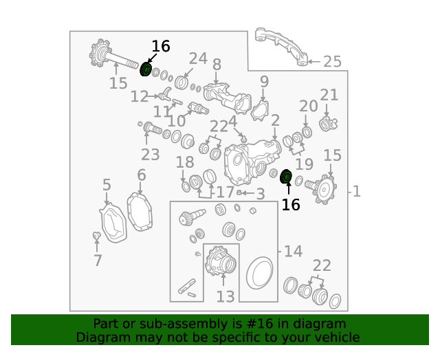 2020-2024 GM Driver Side Front Axle Shaft Seal 84756924 GM ...