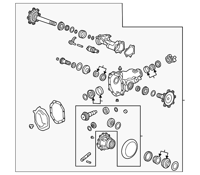 2020-2022 GM 3.73 Ratio Front Axle 84712097 GM | GMPartsDirect.com