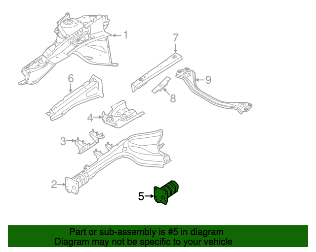 2010-2018 Volvo Rail Section 31353136 | TascaParts.com