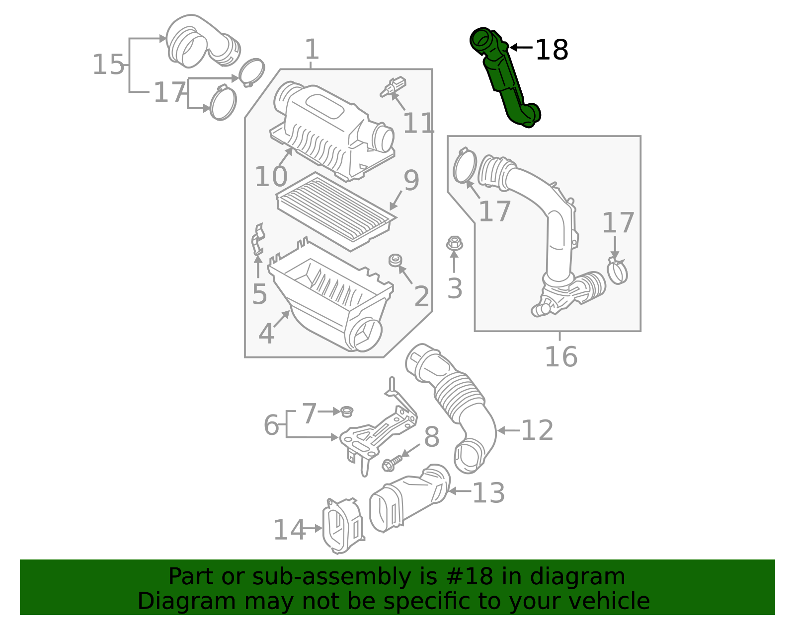 2025 Ford Air Duct R1MZ-9C623-A | QuirkParts