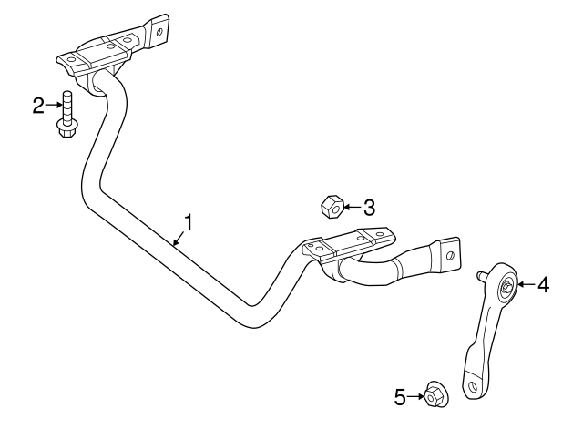 205-323-28-00 - Stabilizer Bar 2017-2023 Mercedes-Benz | Mercedes-Benz ...